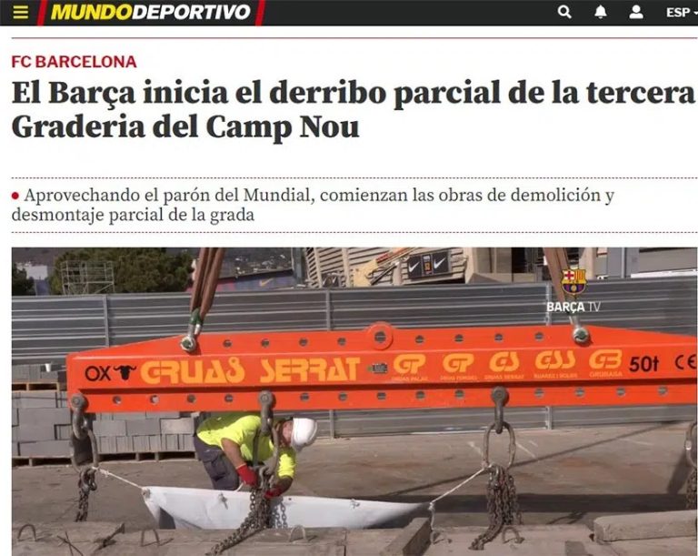 Multilug Beam in the Renovation of FC Barcelona